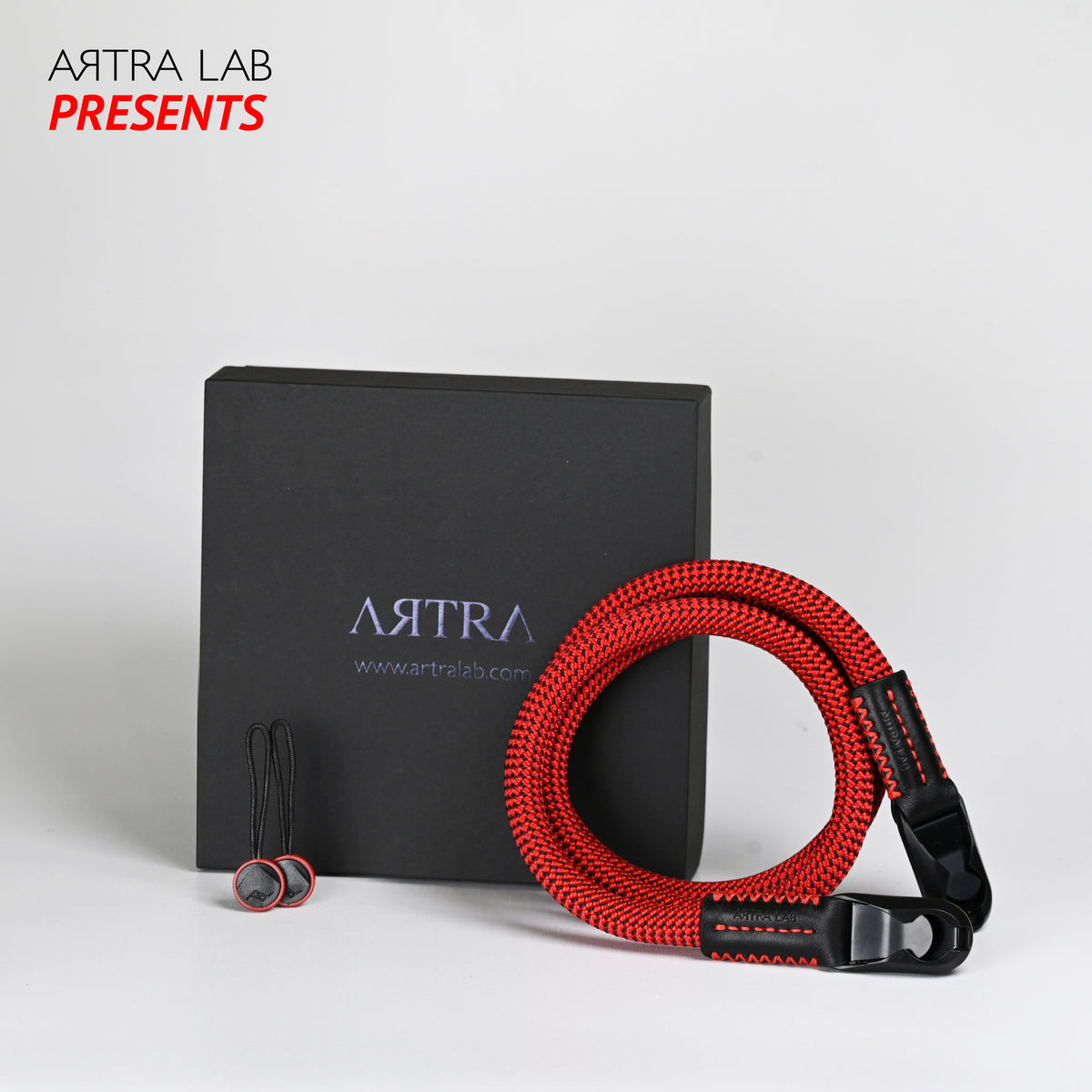 "Comfort" Hand-made Camera Strap - (Red Black) Anchor Link – Artra Lab