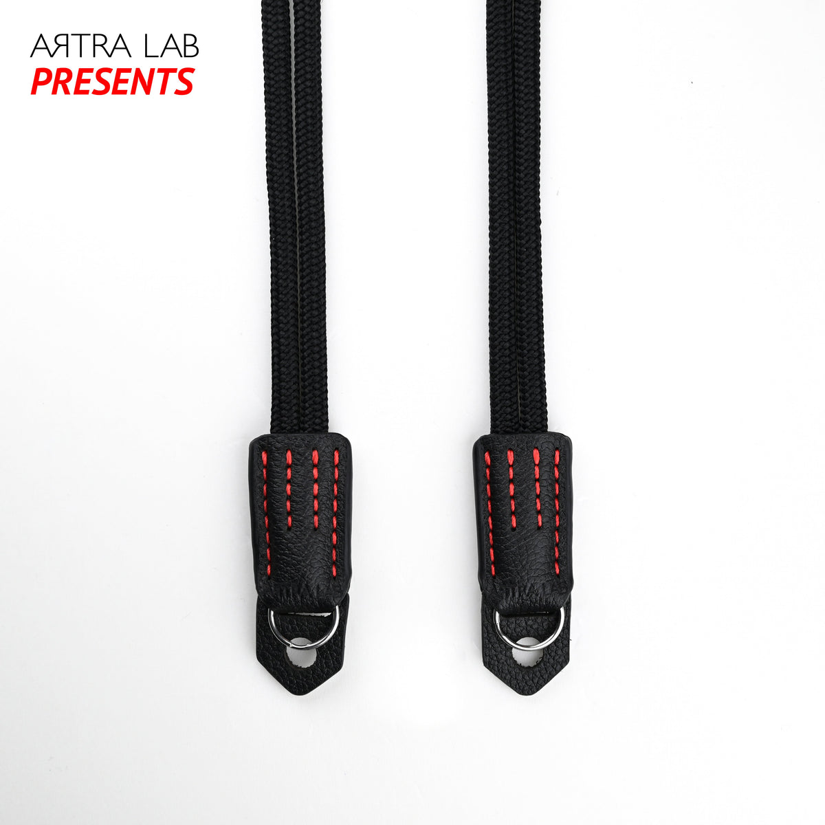 "Dual Link" Hand-made Camera Strap - (Black) Standard – Artra Lab